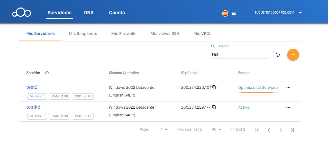 How to clone a Server – Clouding.io