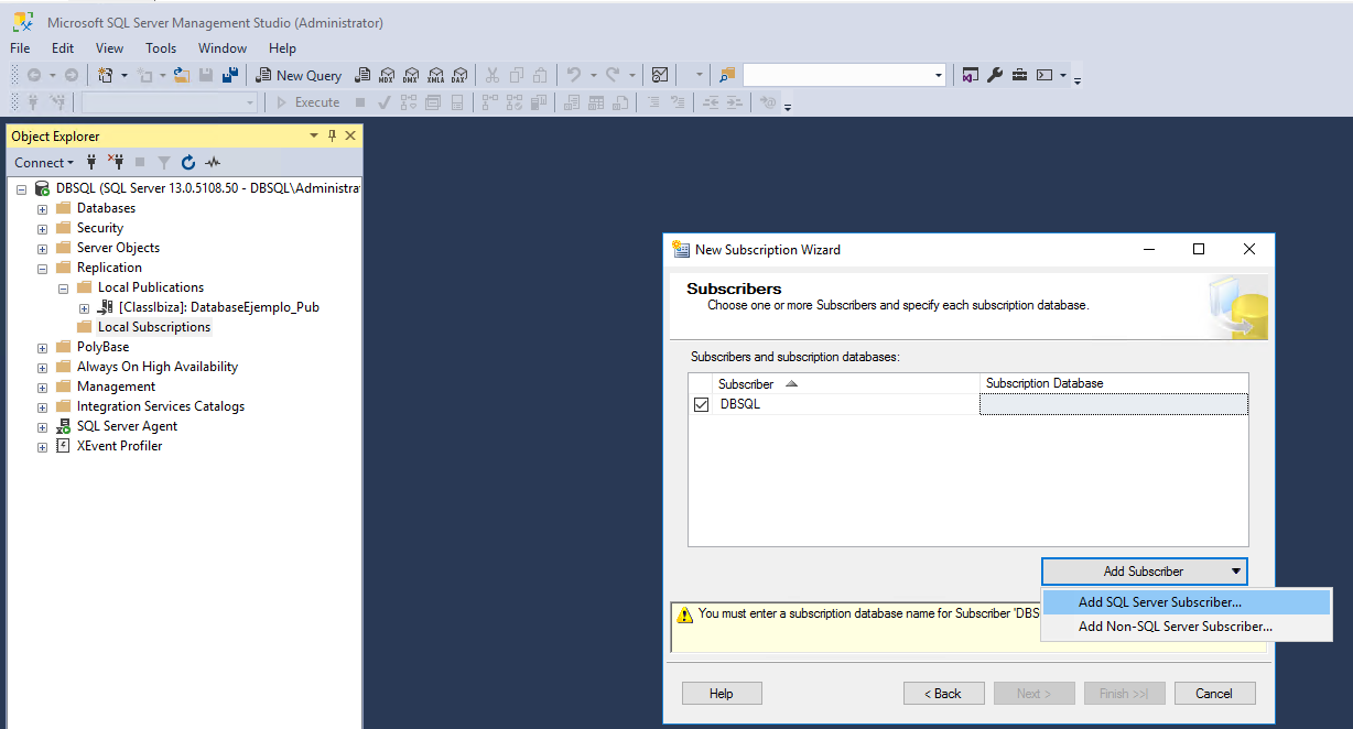 Replicación de Base de Datos SQL Server – Clouding.io