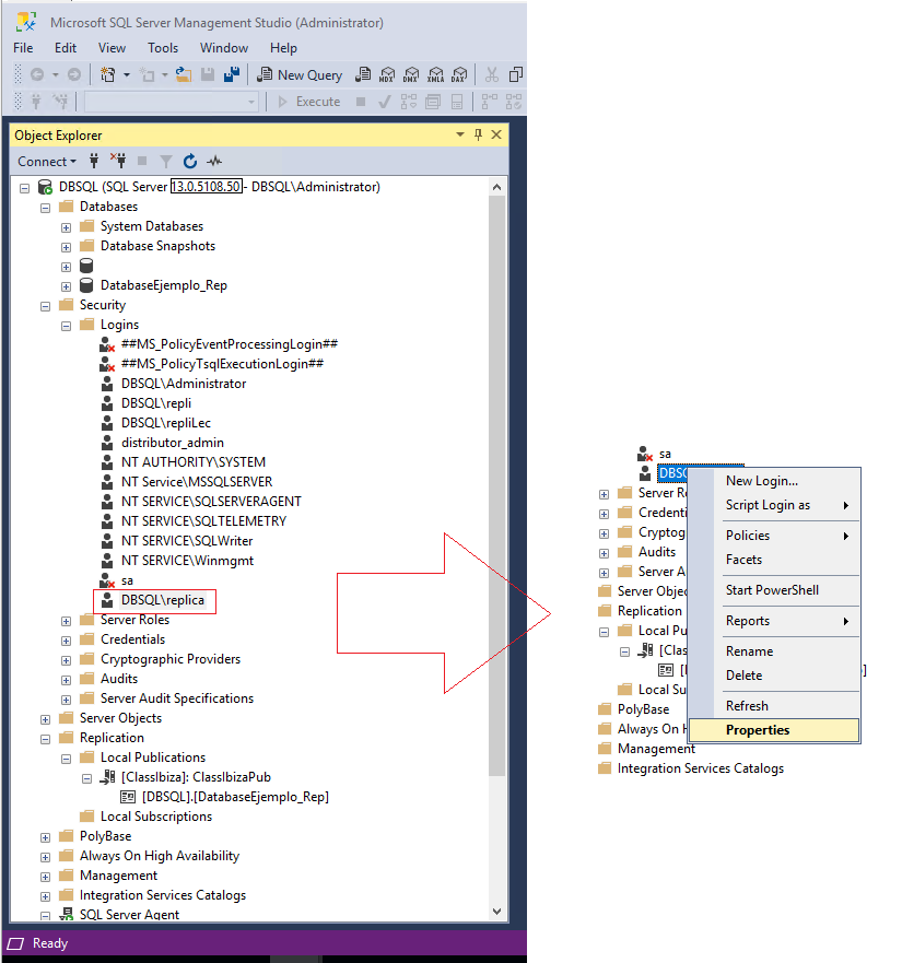 Replicación de Base de Datos SQL Server – Clouding.io